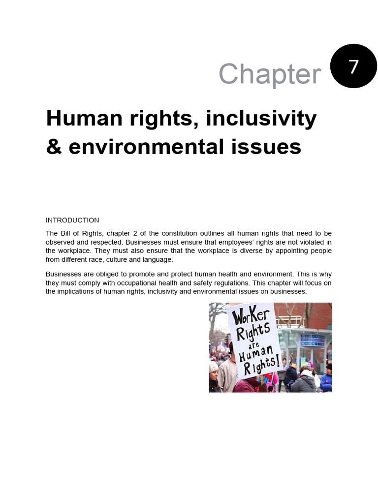 Human Rights and Inclusivity in Business | PDF | Occupational Safety ...