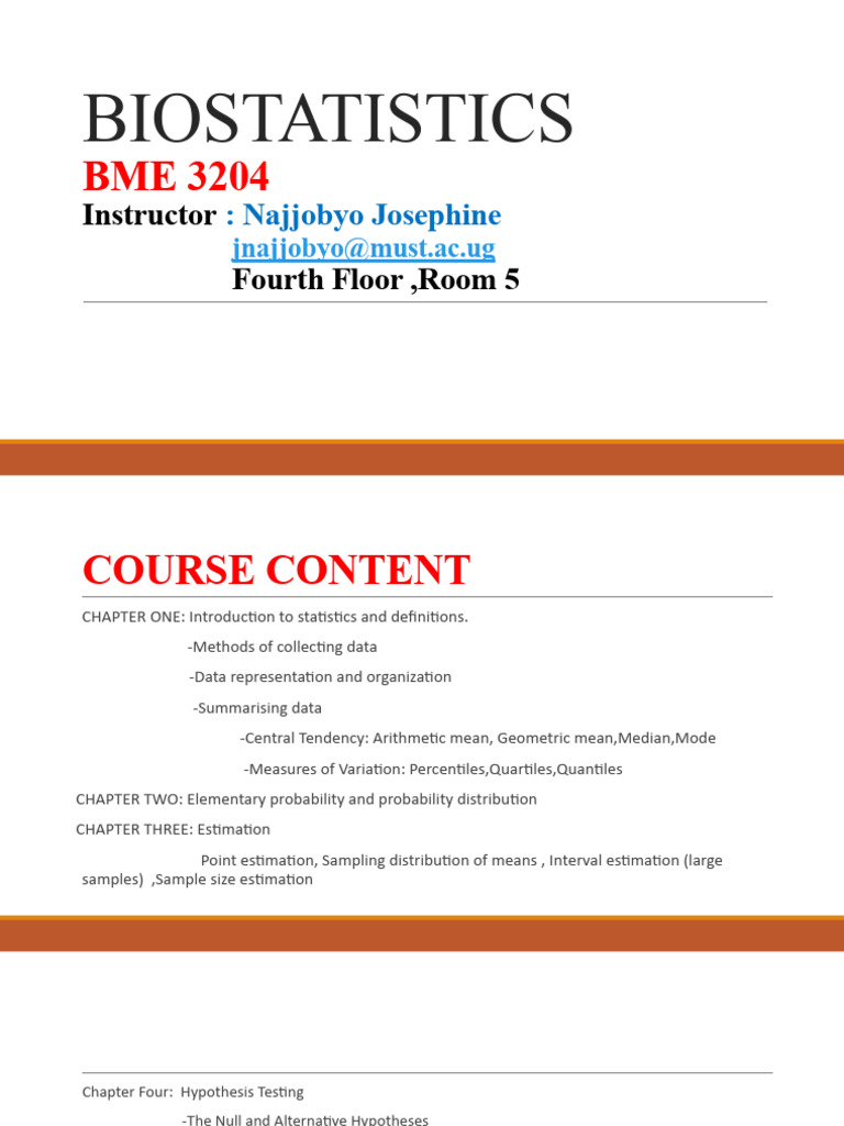 Biostatistics - Bme Yr Iii | PDF | Statistics | Level Of Measurement