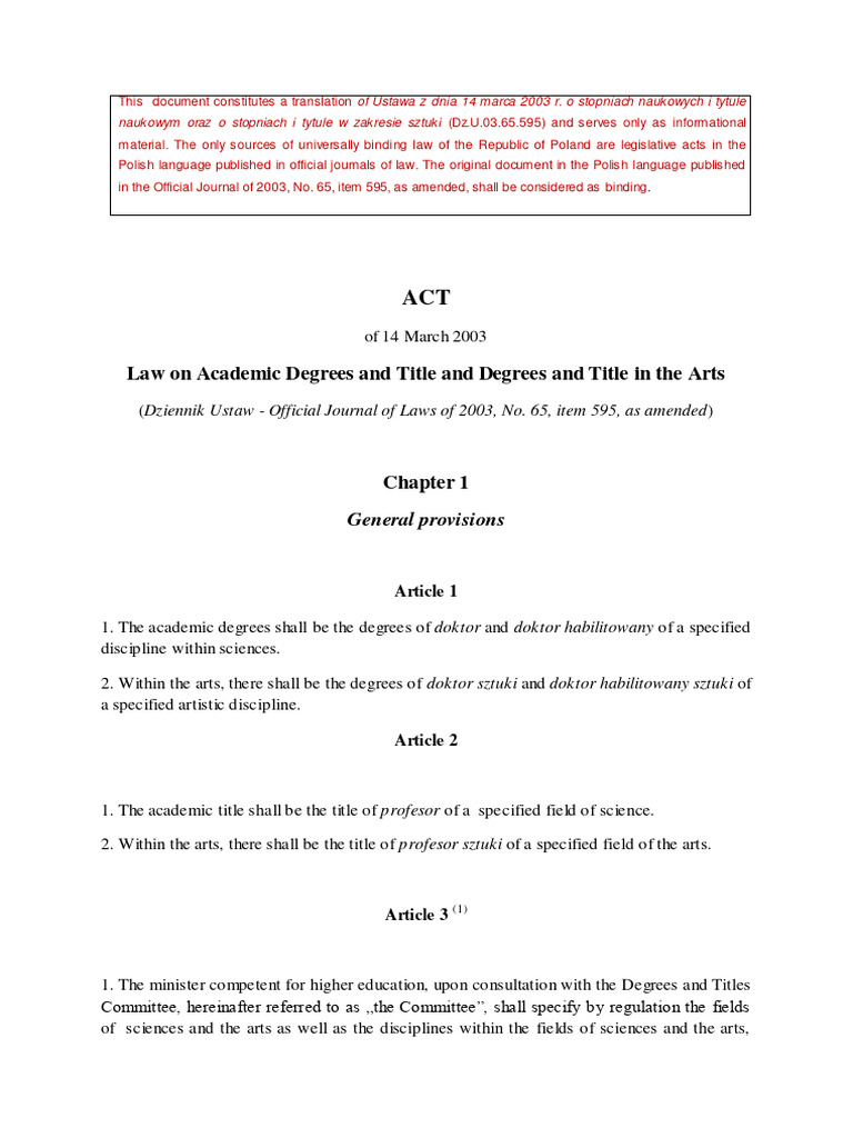 On Academic Degrees | PDF | Academic Degree | Doctorate