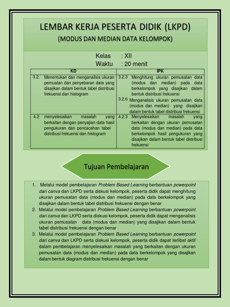 LKPD Part 1 Buat Anakss | PDF