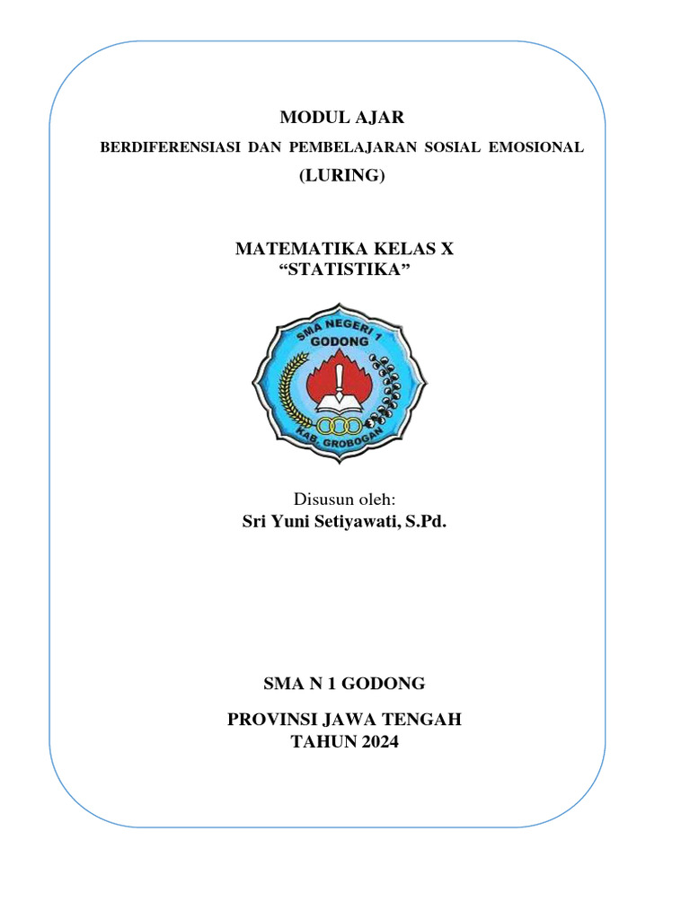 MODUL AJAR - Supervisi SMT 1 2024 | PDF