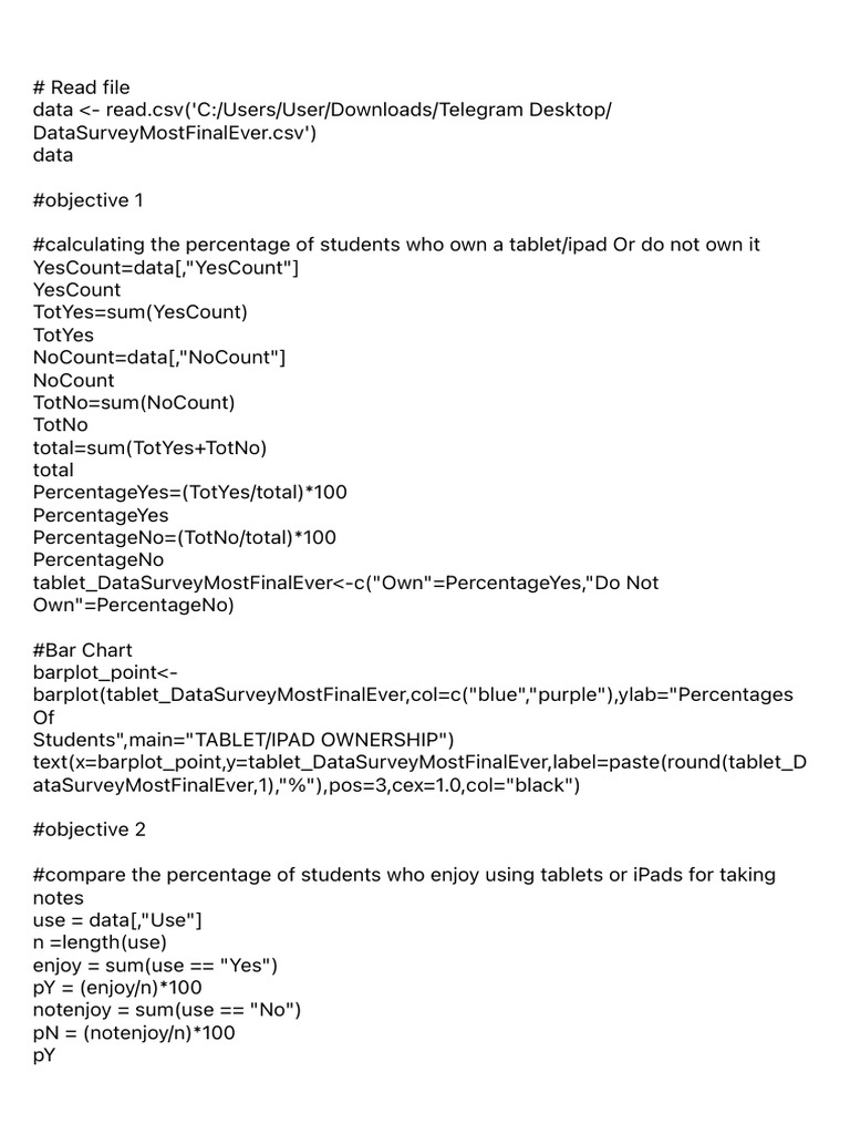 Group Assignment Data & Probability (R Script) | PDF | Computing | Data Management