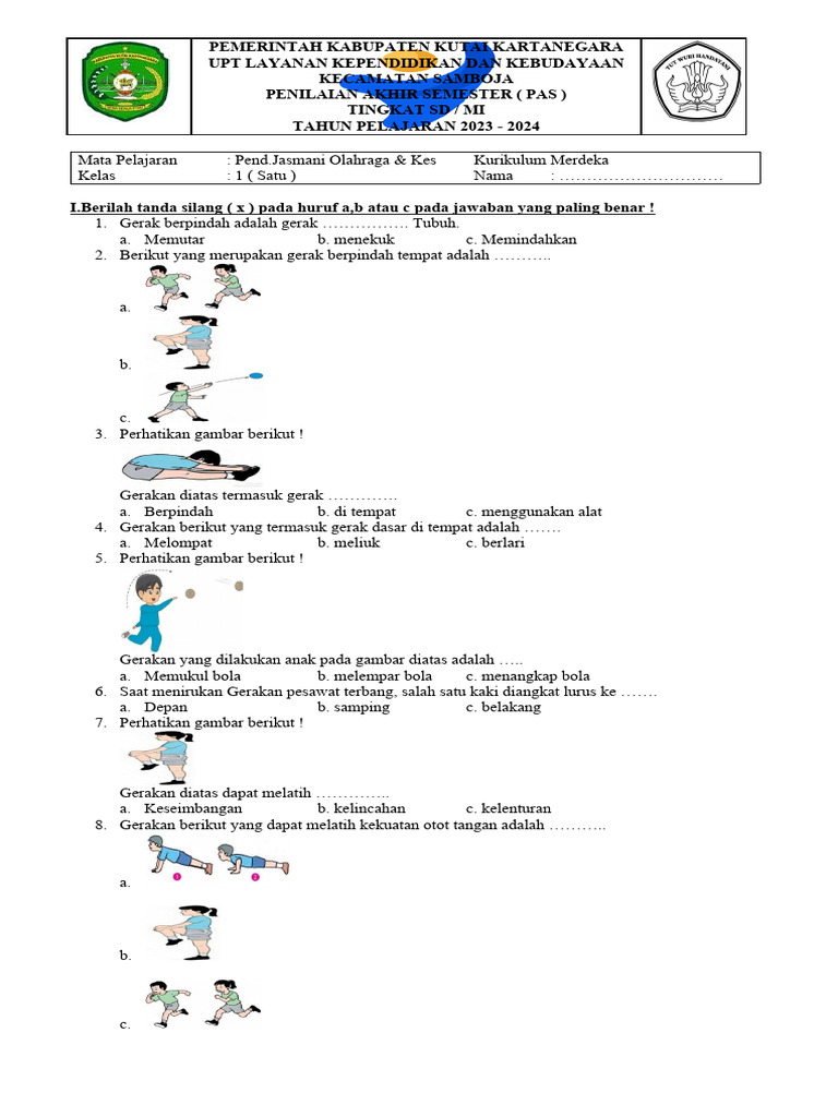Soal Semester II Tahun 2023-2024 | PDF
