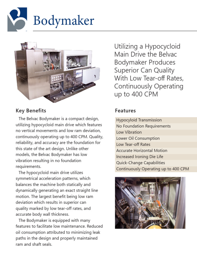 Bodymaker | PDF | Random Access Memory | Mechanical Engineering