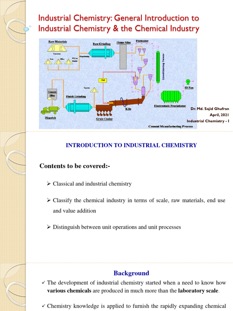 Introduction to Industrial Chemistry | PDF | Membrane | Hydrochloric Acid