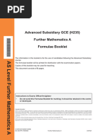 Maths Formula Booklet | PDF | Mathematical Analysis | Mathematics
