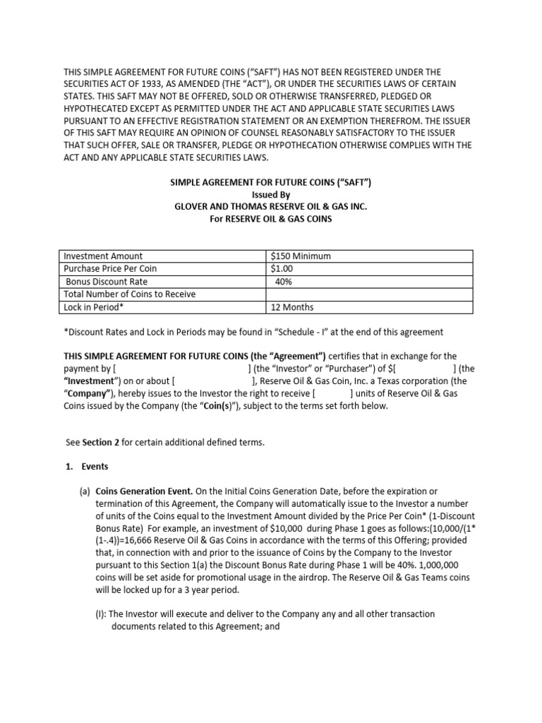 Saft MVG | PDF | Securities (Finance) | Securities Act Of 1933