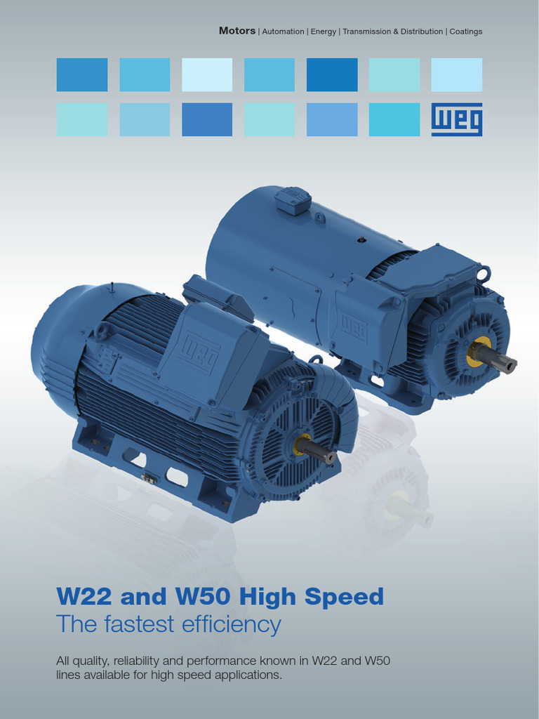 WEG-w22-and-w50-high-speed-motors-50049252-brochure-english-web | Download Free PDF | Electric ...