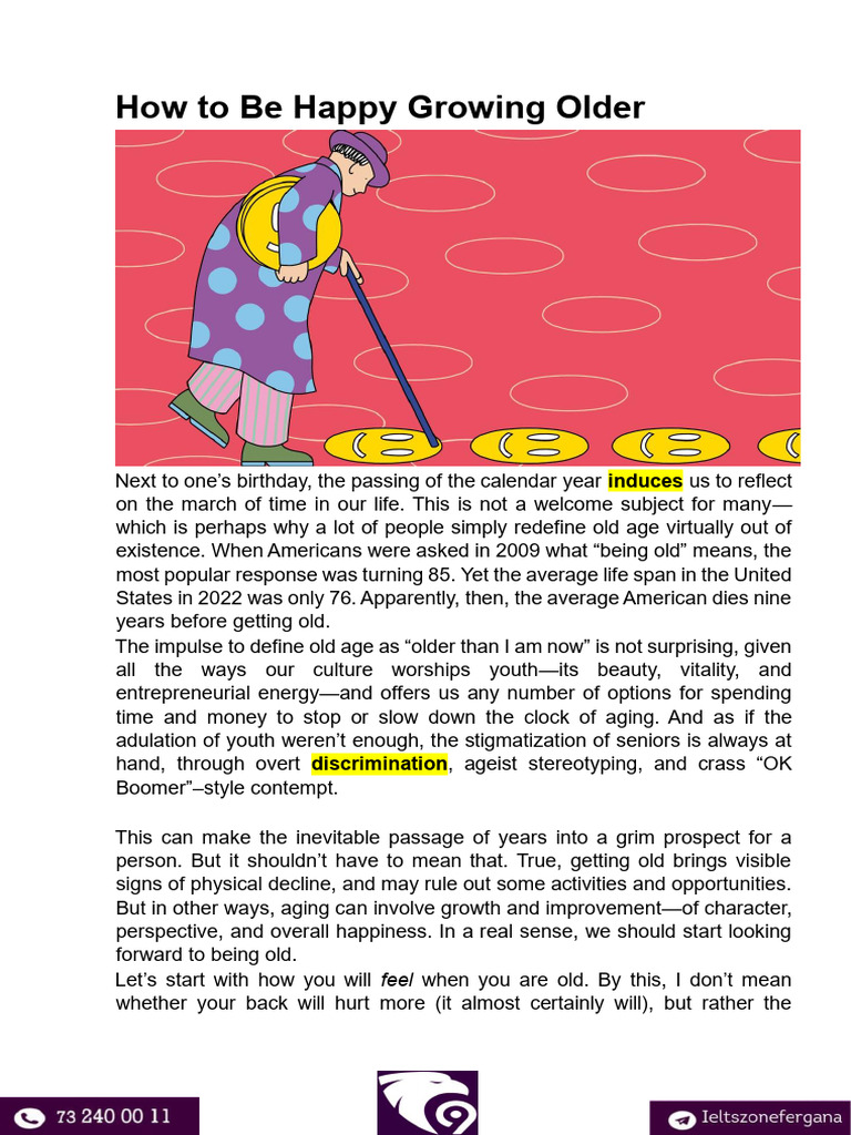 How To Be Happy Growing Older | PDF | Affect (Psychology ...