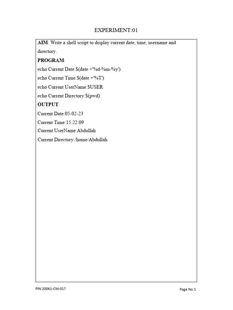 Unix Record | PDF | Command Line Interface | Shell (Computing)