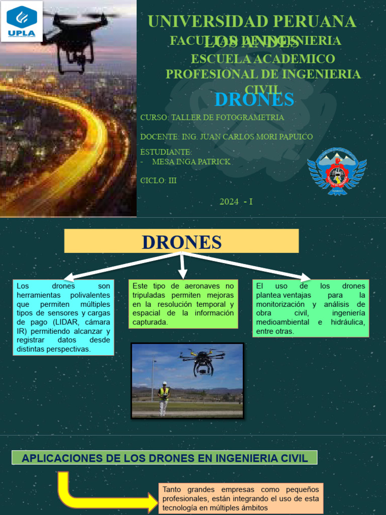 Tema 3. Drones | PDF | Vehículo aéreo no tripulado | Lidar
