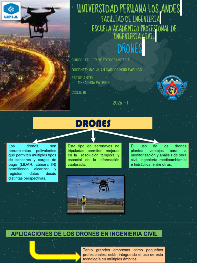 Tema 3. Drones | PDF | Vehículo aéreo no tripulado | Lidar