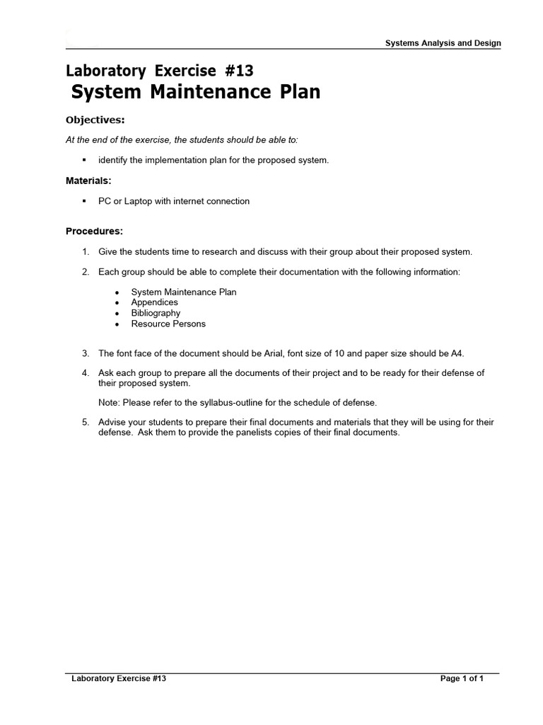 12 Laboratory Exercise | PDF