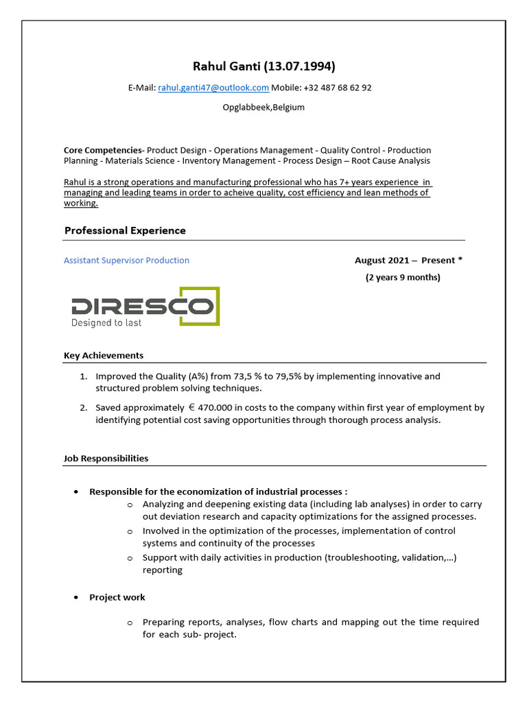 Rahul CV | PDF Rahul CV | PDF