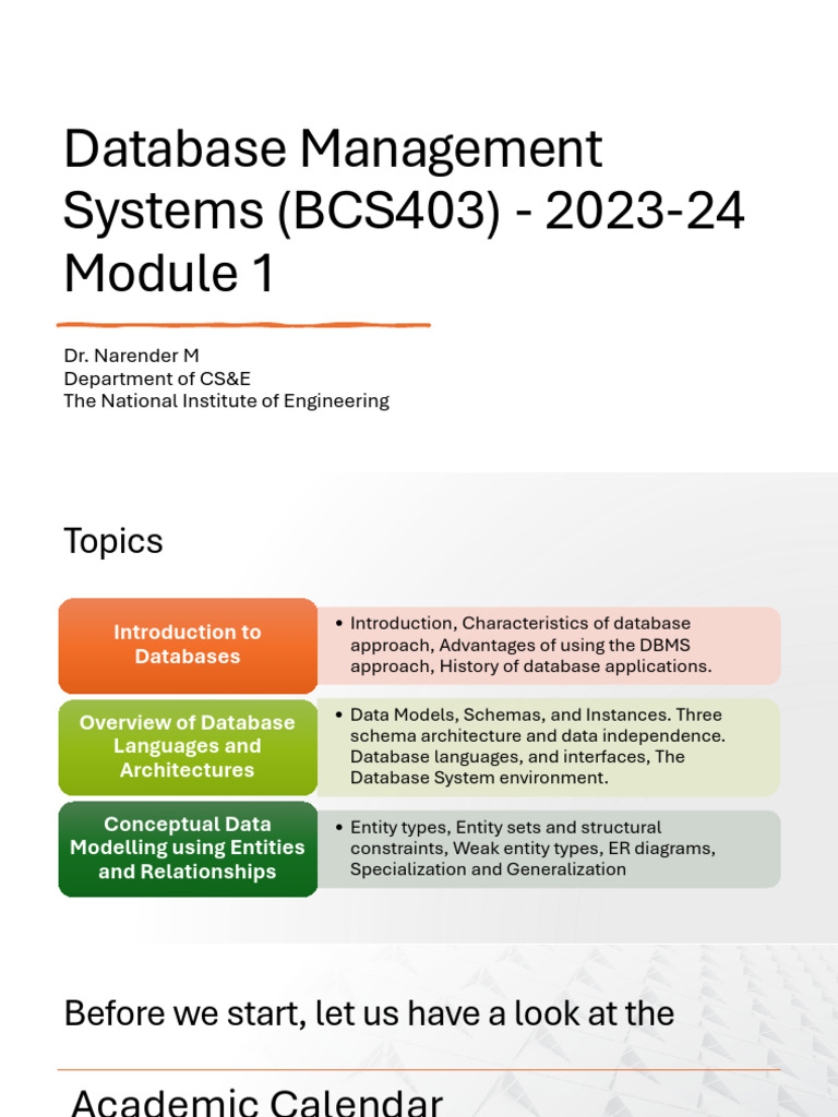 Module 1 Pdf Databases Data Model 