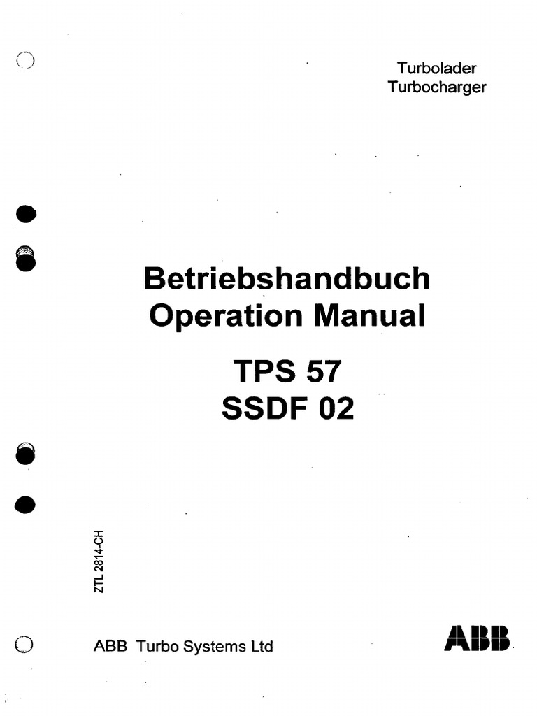 Turbocharging TPS 57 SSDF 02 (ABB) | PDF