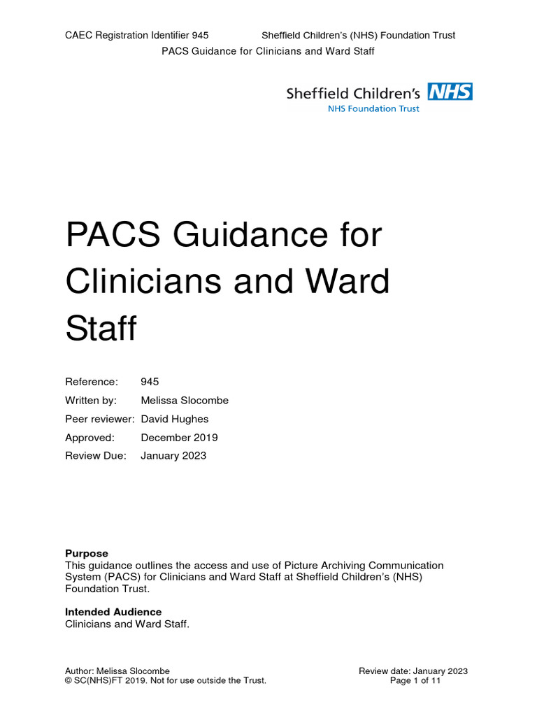 Tutorial Infinitt Pacs | PDF | Icon (Computing) | Hospital