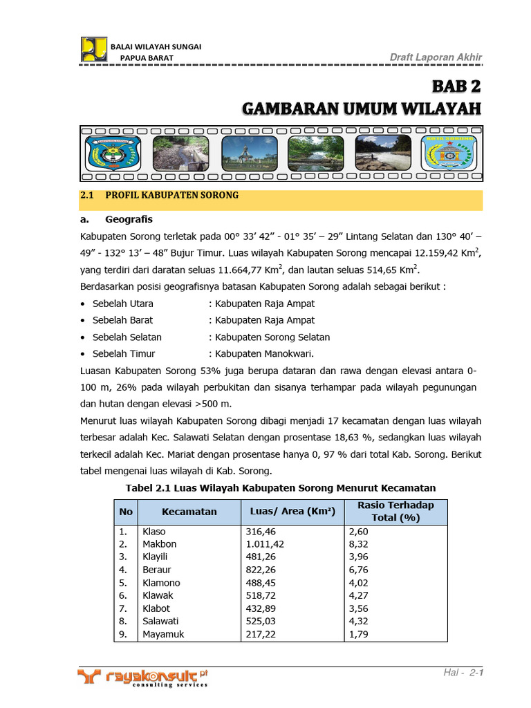 Bab 2 Gambaran Umum Wilayah | PDF
