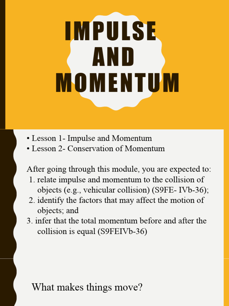 Impulse and Momentum With Task | PDF | Momentum | Collision