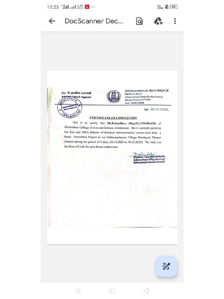 Rip Completion Letter | PDF