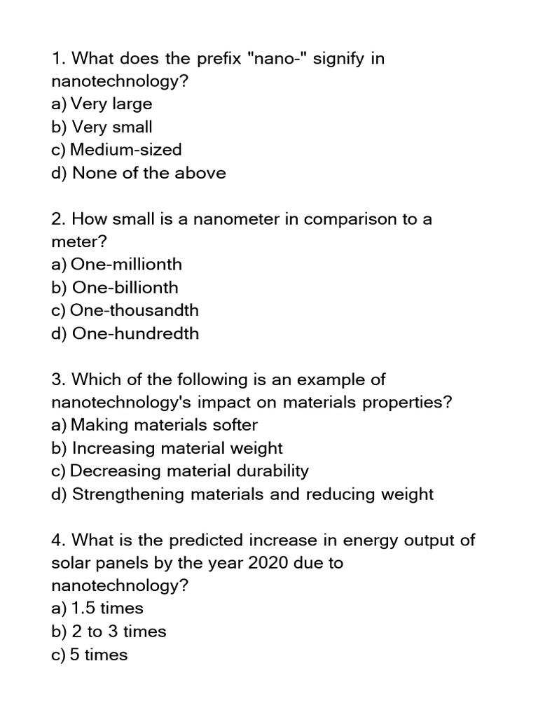 Understanding Nanotechnology Basics | PDF
