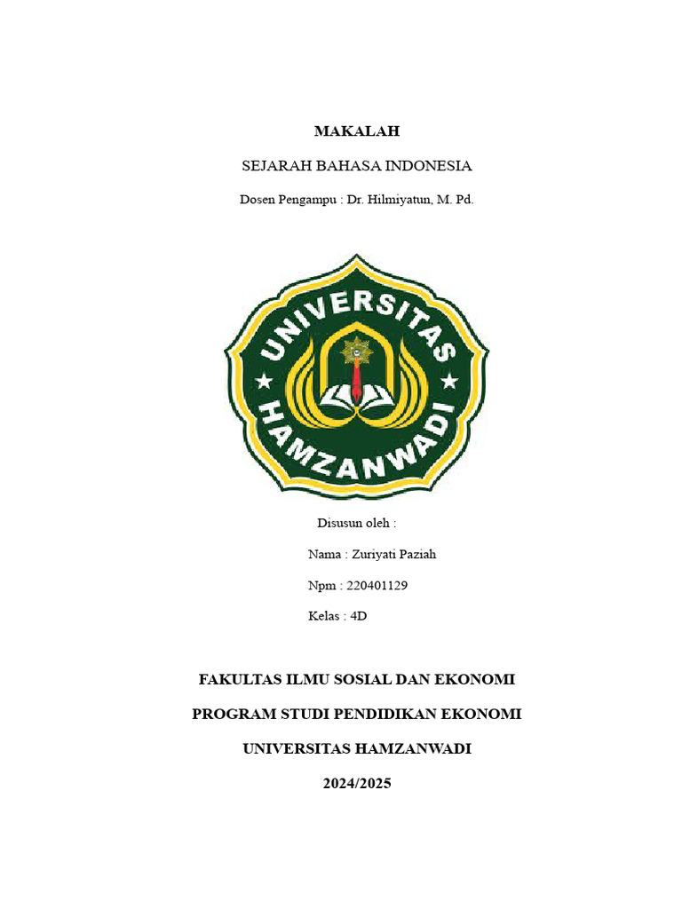 BHS Indonesia Makalah | PDF