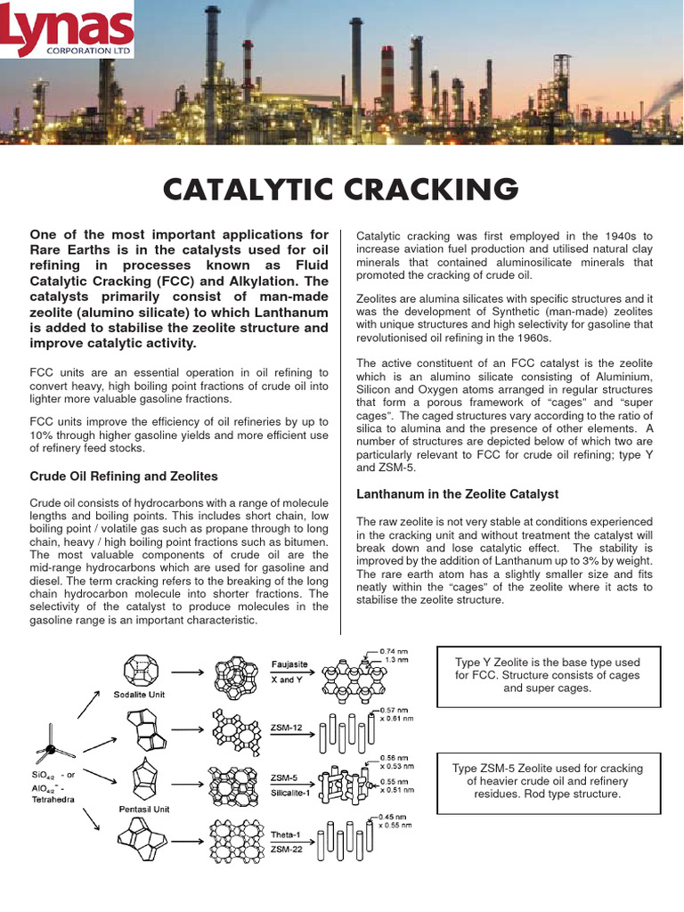 Catalytic Cracking | PDF | Cracking (Chemistry) | Zeolite