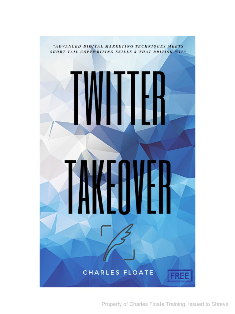 Twitter Takeover by Charles Floate | PDF | Hashtag | Social Media