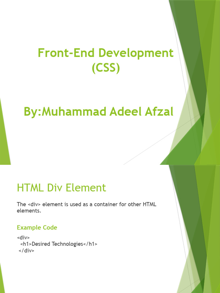 3-Front End Development (CSS) | PDF | Software Engineering | Hypertext