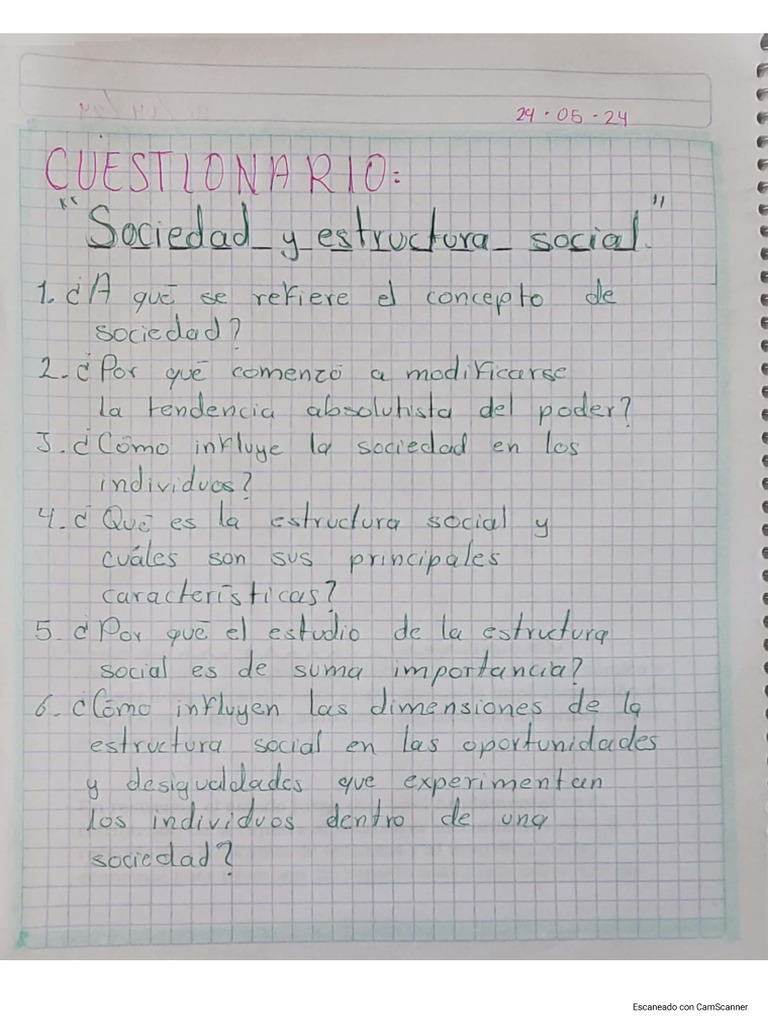 Sociedad y Estructura Social | PDF