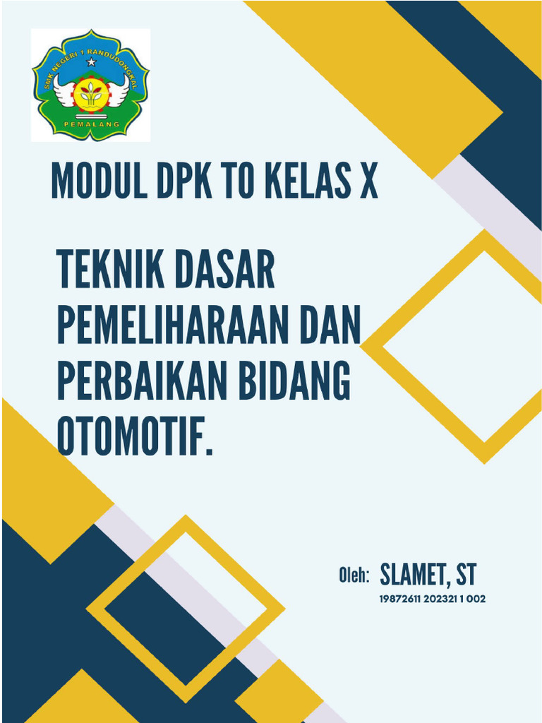 Modul 5 Pemeliharaan Dan Perbaikan Otomotif-SLAMET | PDF