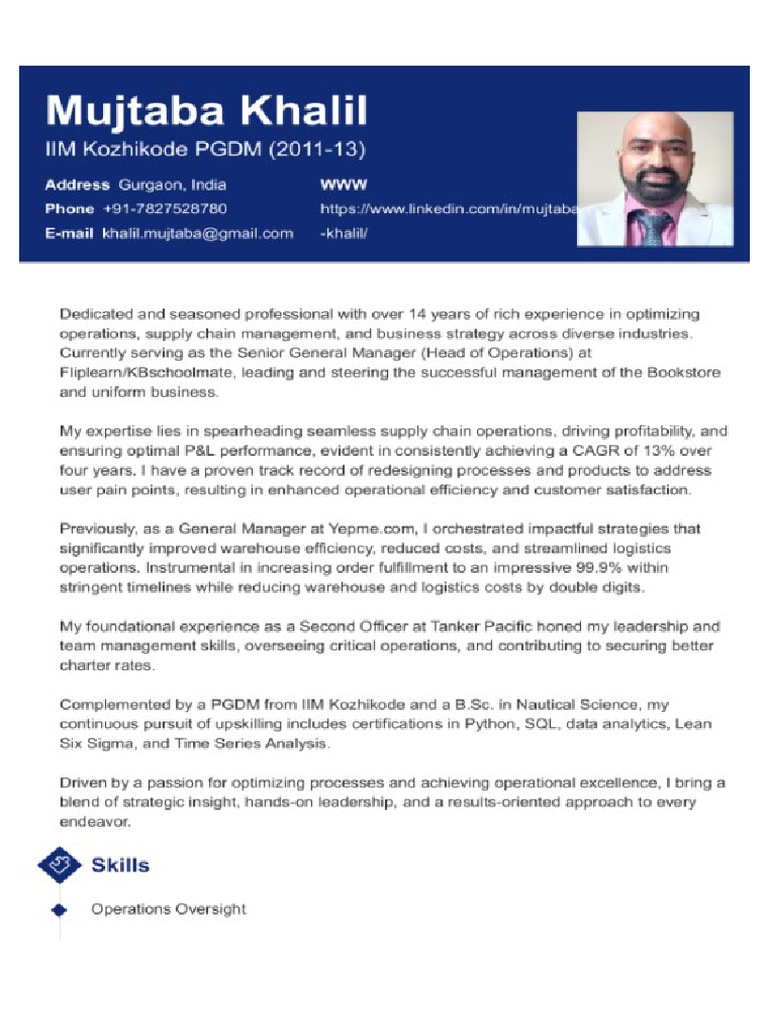 Mujtaba Khalil Resume | PDF