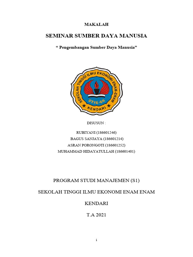 Makalah Pengembangan SDM | PDF