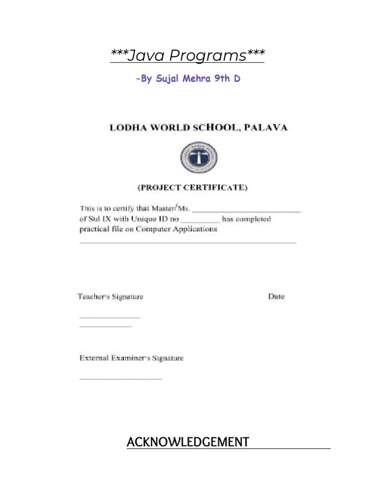 CA Programs | PDF | Integer (Computer Science) | Area