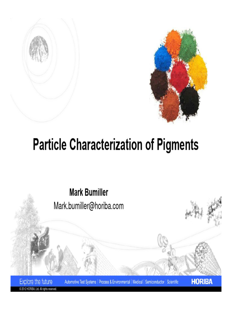 Tamano Particula Pigmentos | PDF | Titanium Dioxide | Pigment