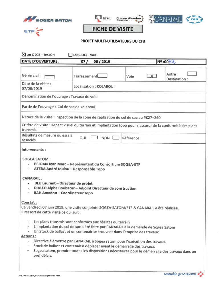 FICHE DE VISITE No0032 | PDF