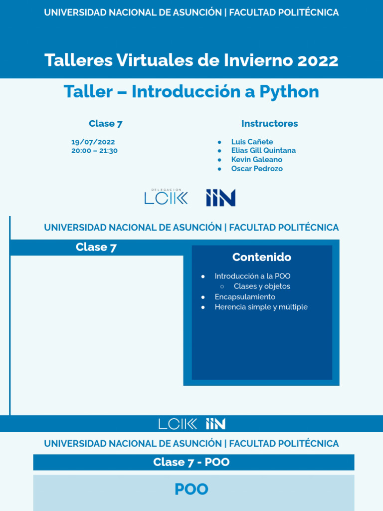 POO en Python | PDF | Objeto (informática) | Programación orientada a ...