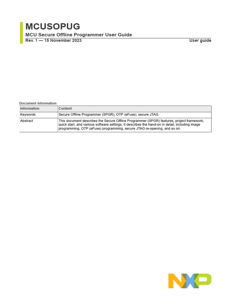MCU Secure Offline Programmer User Guide | PDF | Flash Memory | Computer File