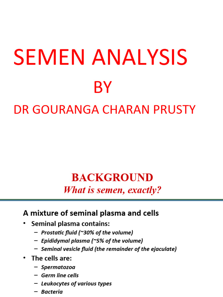 Semen Analysis | Download Free PDF | Semen | Sperm