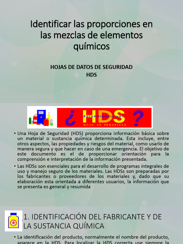 clase HDS | Descargar gratis PDF | Sustancias químicas | Mutageno