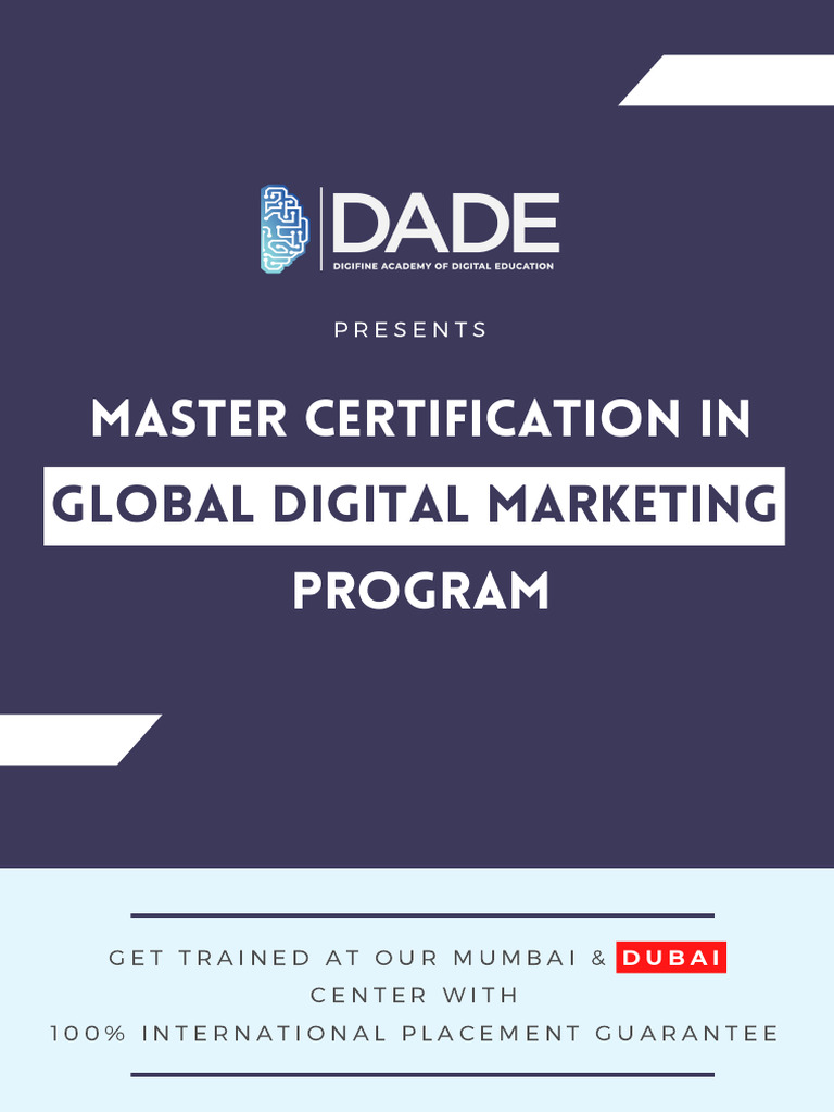 Master Certification in Global Digital Marketing Program | PDF ...