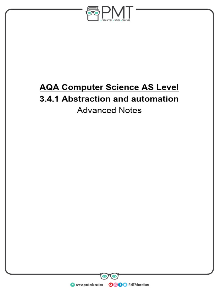 4.1. Abstraction and Automation | PDF | Algorithms | Abstraction