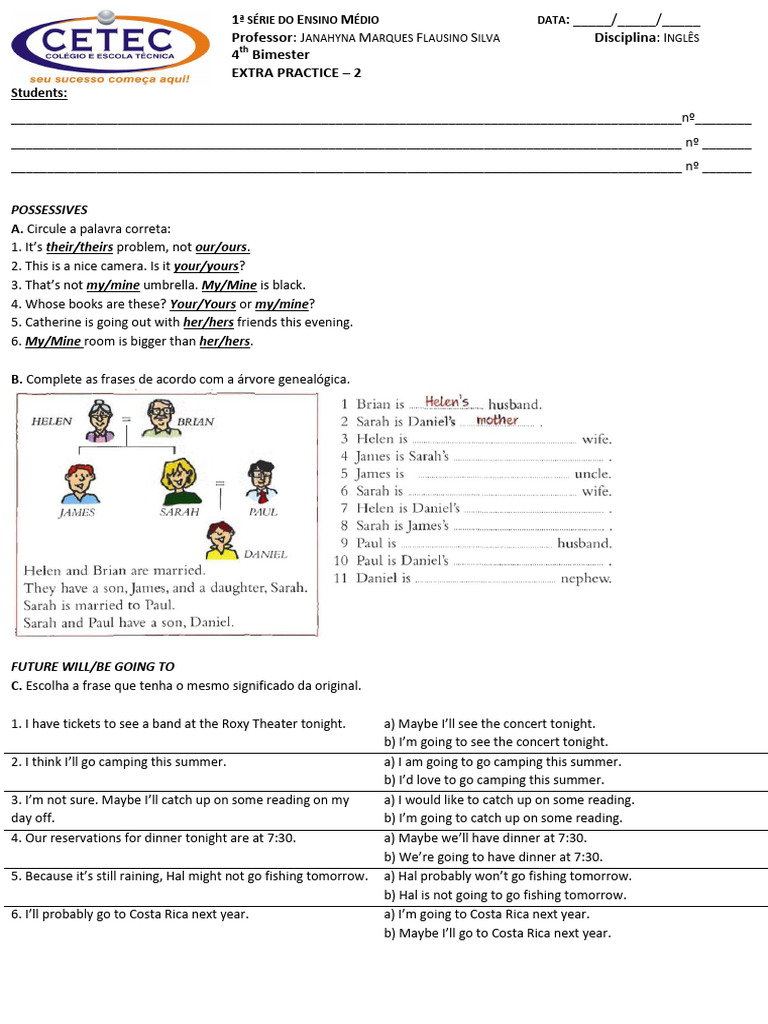 1 EM - 4 - Extra Practice 2 | PDF | Television Series Created