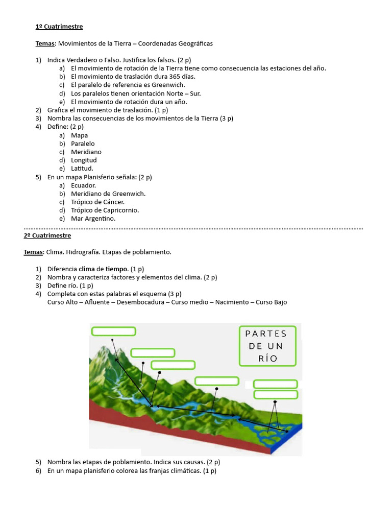 Movimientos de la Tierra y Clima | PDF | Clima | Precipitación