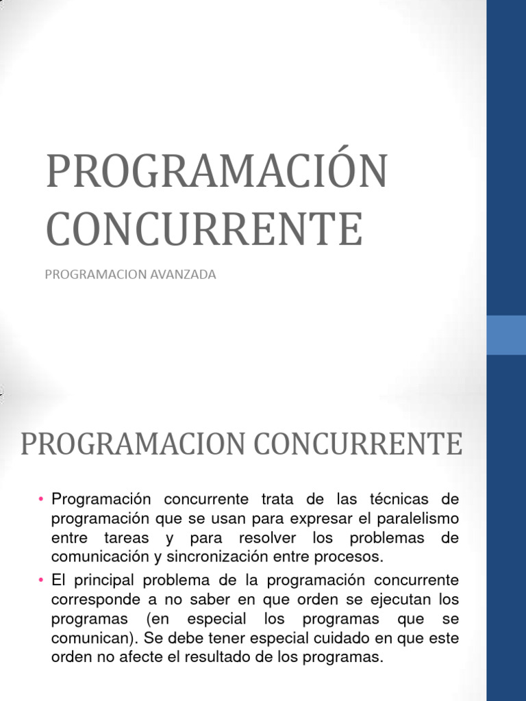 Program Ac I On Concurrent e | PDF | Hilo (Computación) | Objeto (informática)