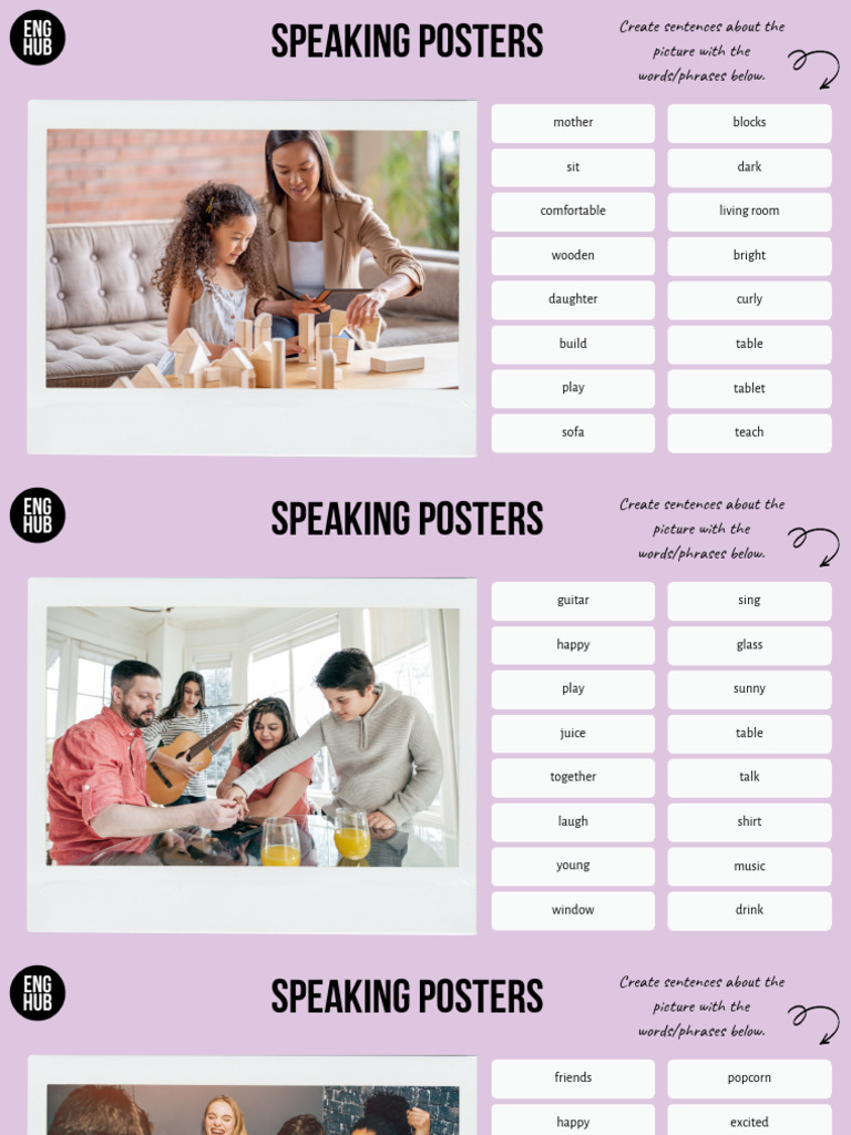 A1-B1 Speaking Posters 4 | PDF
