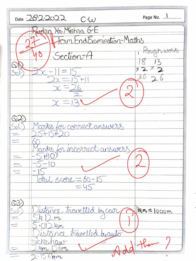 Math Problem Solutions Document | PDF