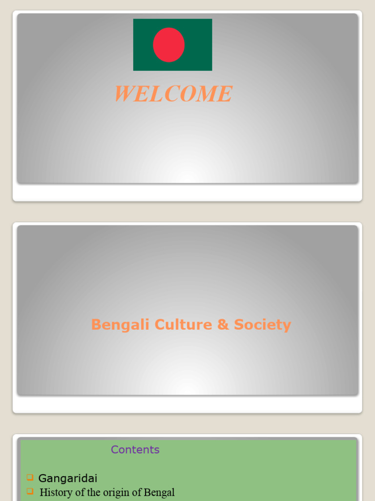 Bengali Culture and Society (Gangaridai, Origin, Race of Bengal, Janapadas) | PDF | Bengal ...