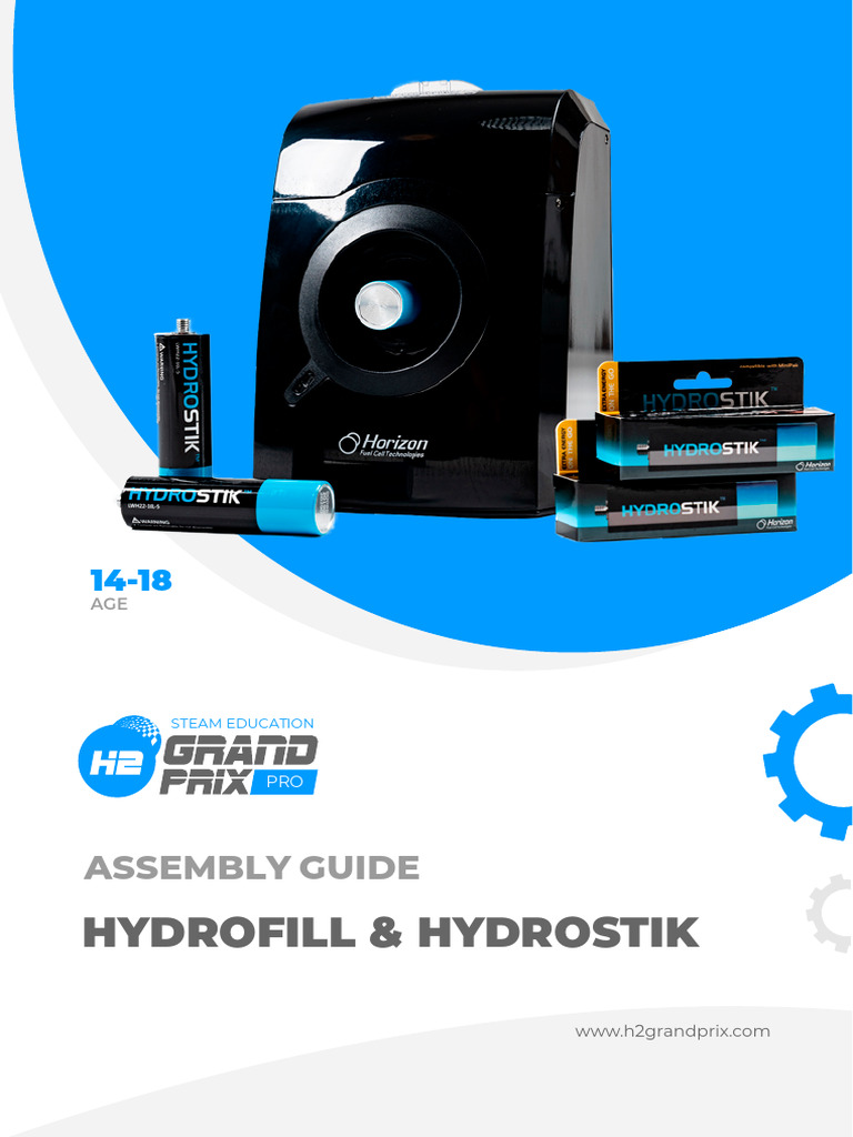 H2GP PRO Hydrofill and Hydrostik Assembly Guide | PDF | Hydrogen | Water