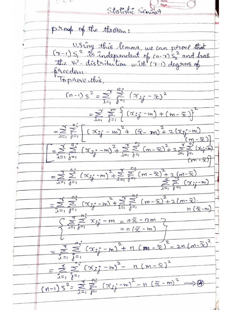 Statistics Seminar | PDF